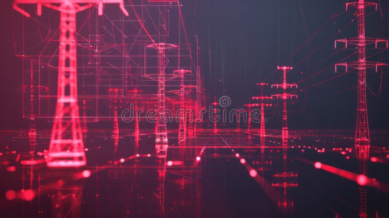 Power Distribution Image Explaining Energy Flow Stock Illustration ...