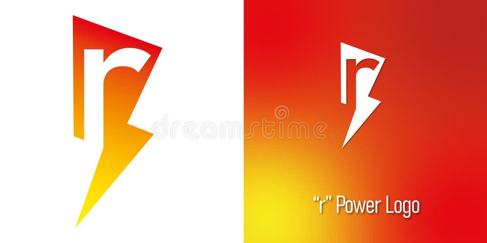 Lightning R Logo Stock Illustrations – 182 Lightning R Logo Stock ...