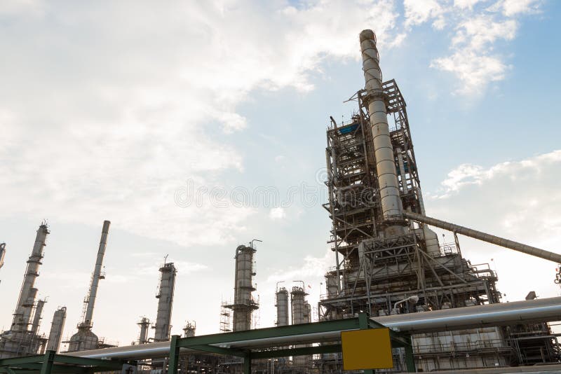 Power and Energy Oil Refinery Factory Stock Image - Image of ...