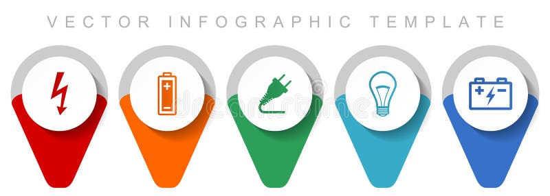 Power and Energy Pointer Collection, Miscellaneous Icons Such As Bolt ...