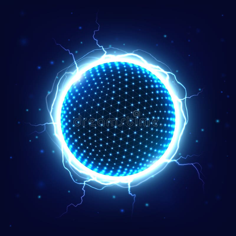 Energy sphere stock illustration. Illustration of touch - 62536