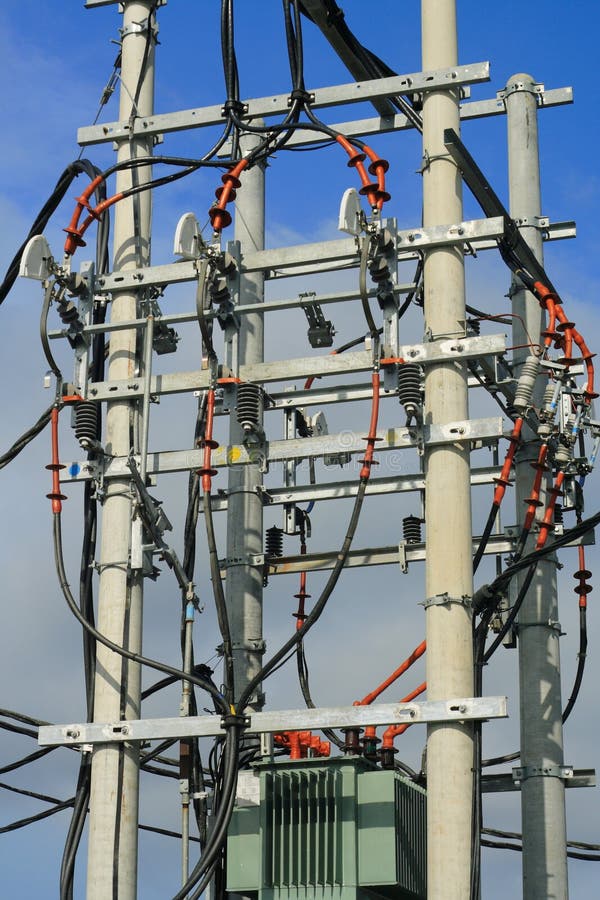 Electrical Wiring and Terminals. Stock Image - Image of amps ...