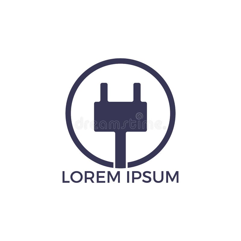 Electrical Plug Vector Logo Design. Stock Illustration - Illustration ...