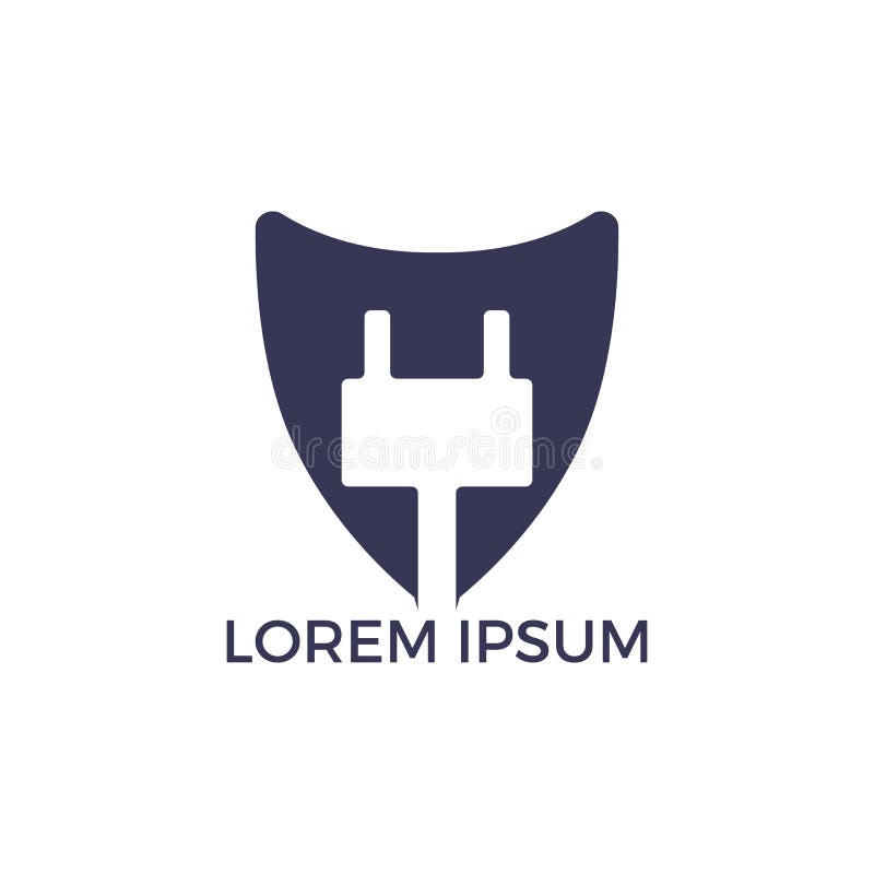 Electrical Plug Vector Logo Design. Stock Vector - Illustration of ...