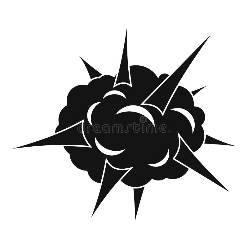 Power Explosion Icon, Simple Style Stock Vector - Illustration of flash ...