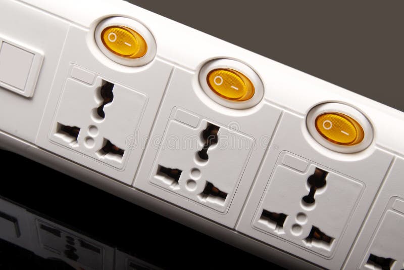 Power extension board stock photo. Image of four, socket - 12361856