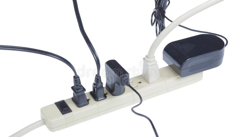Power Extension Cord with on-off Switch Stock Image - Image of control ...