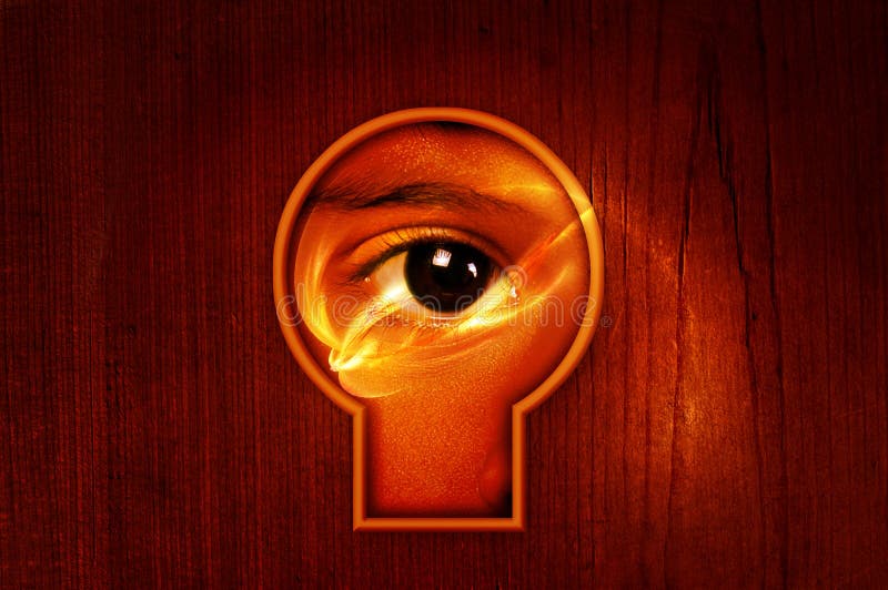 Keyhole eye stock image. Image of composite, black, concepts - 7986409