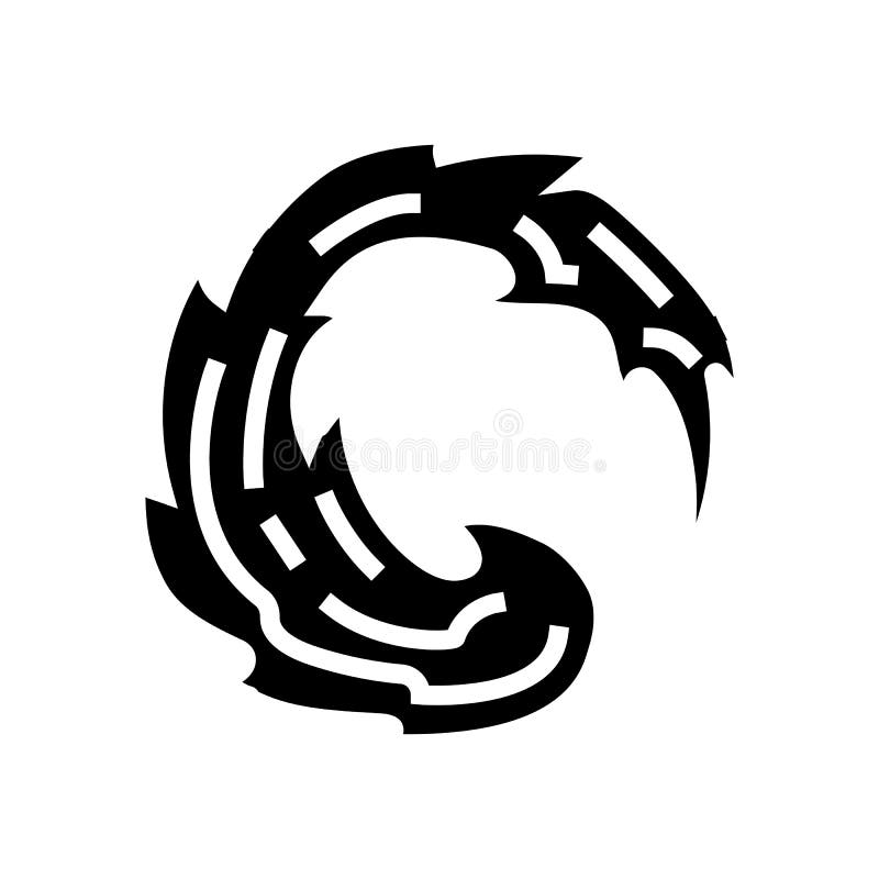 Power Fire Glyph Icon Vector Illustration Stock Vector - Illustration ...