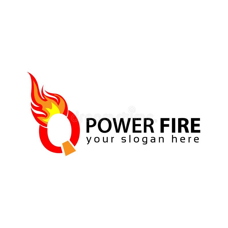 Power Fire Flame Icon, Cartoon Style Stock Vector - Illustration of ...