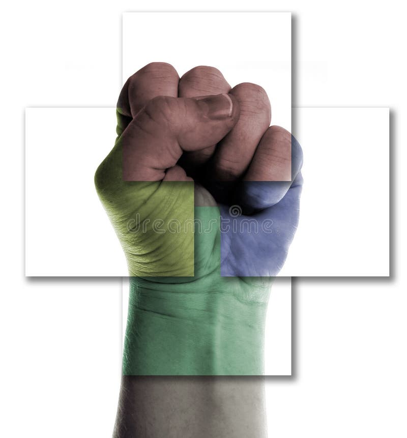 Power fist isolated stock photo. Image of hard, idea, disagreement ...