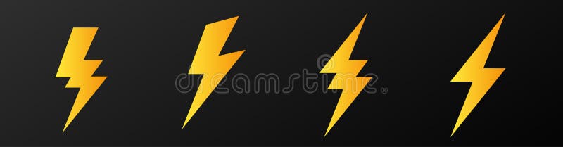 Power Flash Bolt Thunder Vector Logo Stock Vector - Illustration of ...