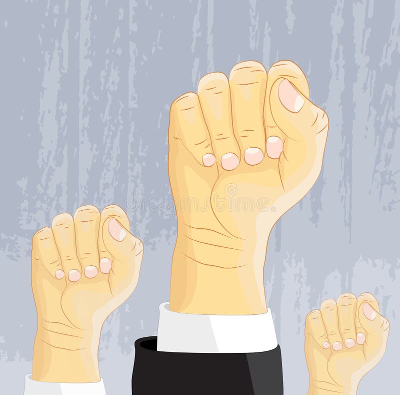 Power and Freedom Expression, Fist Vector Stock Vector - Illustration ...