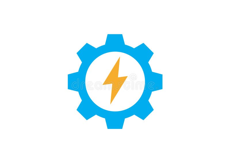 Power gear logo icon stock vector. Illustration of round - 83749853