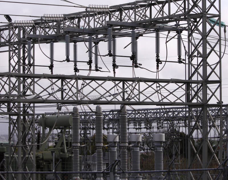 Power Line And Transformer Detail Stock Photo - Image of danger ...