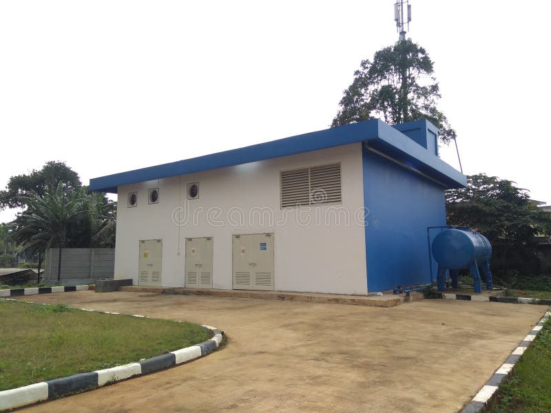 Power Generator Building for Industrial Stock Photo - Image of genera ...