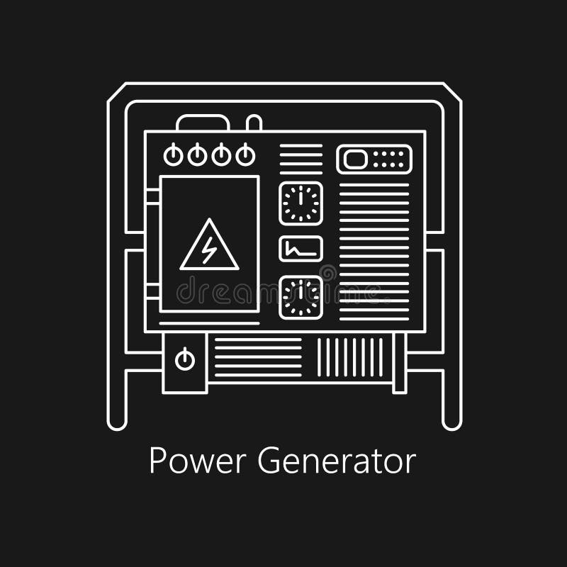 Power Generator Icon Line Vector Stock Vector - Illustration of icon ... Power Generator Icon Line Vector Stock Vector - Illustration of icon ...
