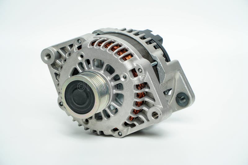 Power Generator Isolated on White Background.Spare Parts Stock Image ...