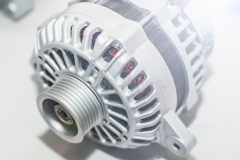 Car Generator on White Isolated Background. Spare Parts Catalog Stock ...