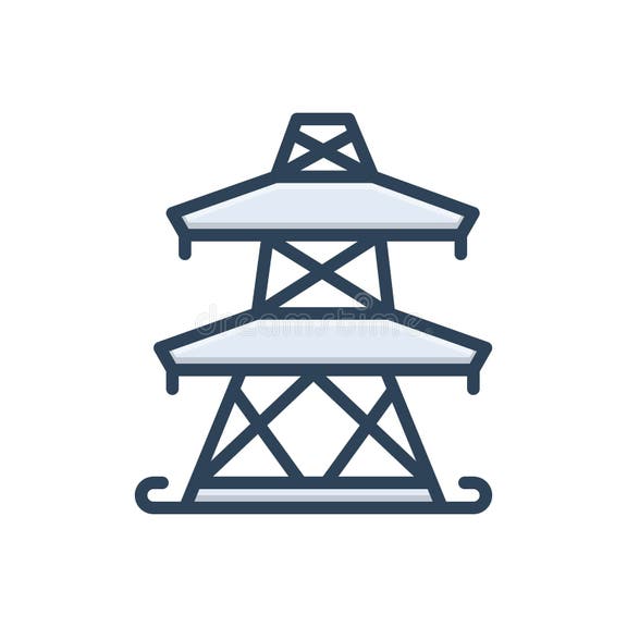 Color Illustration Icon for Power Grid, Power and Electrical Stock ...