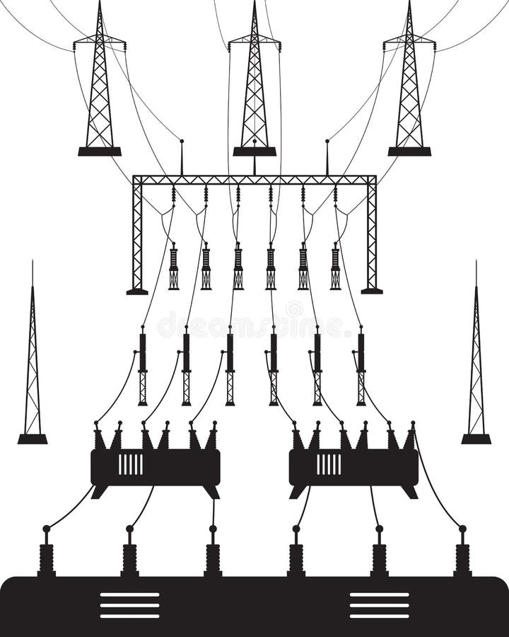 Substation Stock Illustrations – 1,806 Substation Stock Illustrations ...