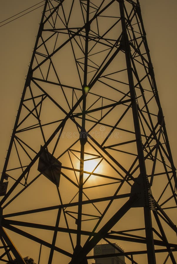 Power grid tower editorial photo. Image of high, framework - 83642776