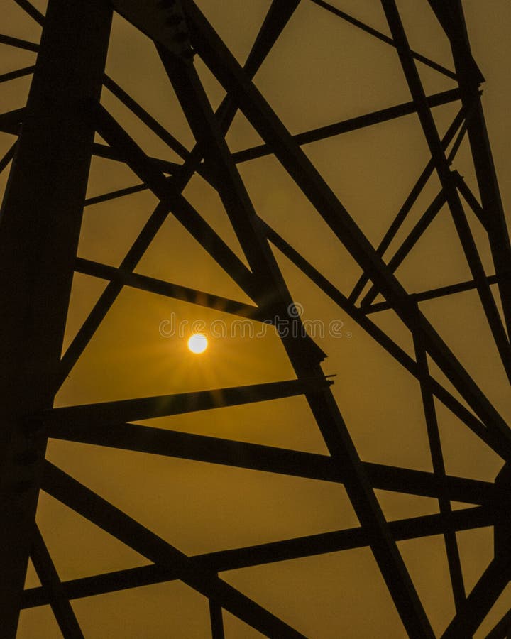 Power grid tower stock photo. Image of grid, high, angular - 83643032