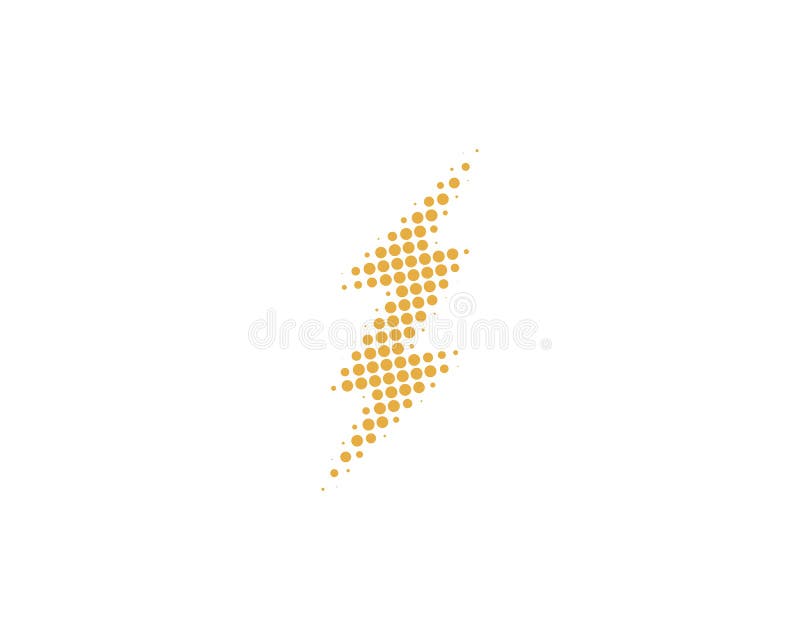 Power Halftone Letter Colorful Dot Logo Icon Design Stock Vector ...