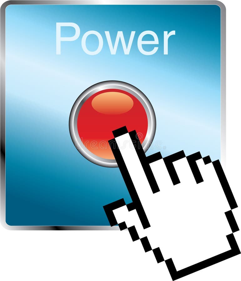 Power hand stock vector. Illustration of click, control - 8881465
