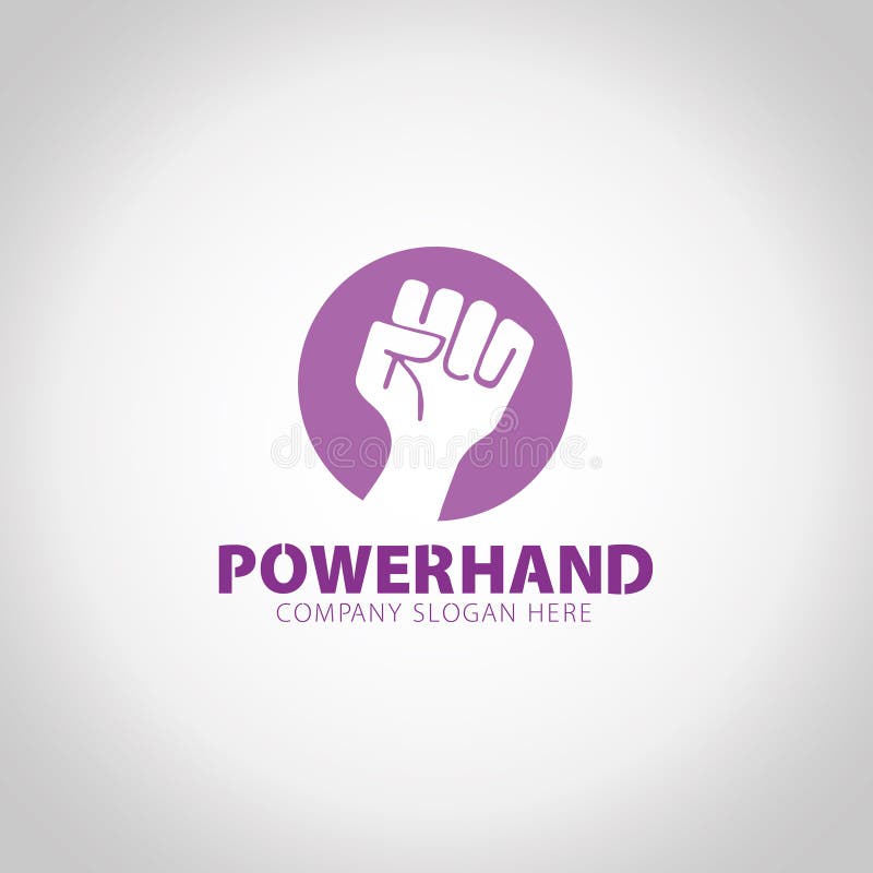 Power Hand Logo stock illustration. Illustration of gardener - 90850521