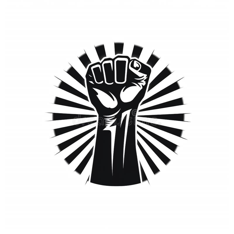 Power hand logo stock illustration. Illustration of control - 282082085