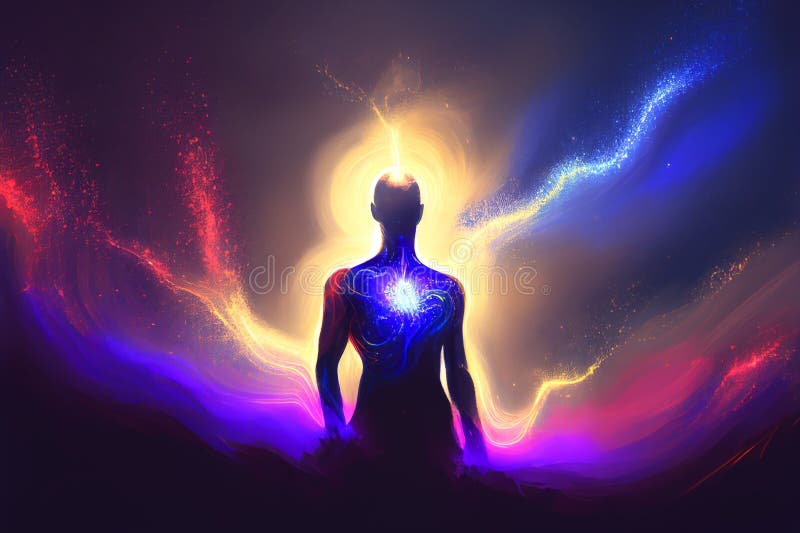 The Power Hidden within the Powerful Human Body and Mind with Generative AI Stock Illustration ...