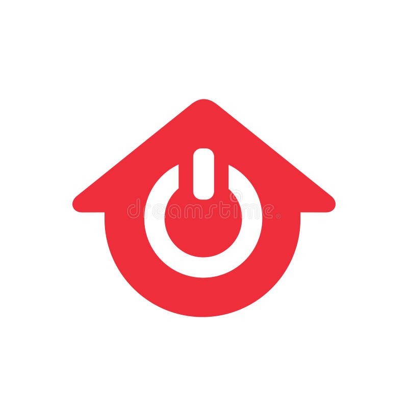 Power House Logo Design, Home and Power on Icon - Vector Stock Vector ...