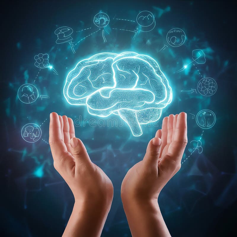 POWER of HUMAN BRAIN and it is STRUCTURE Stock Illustration ...