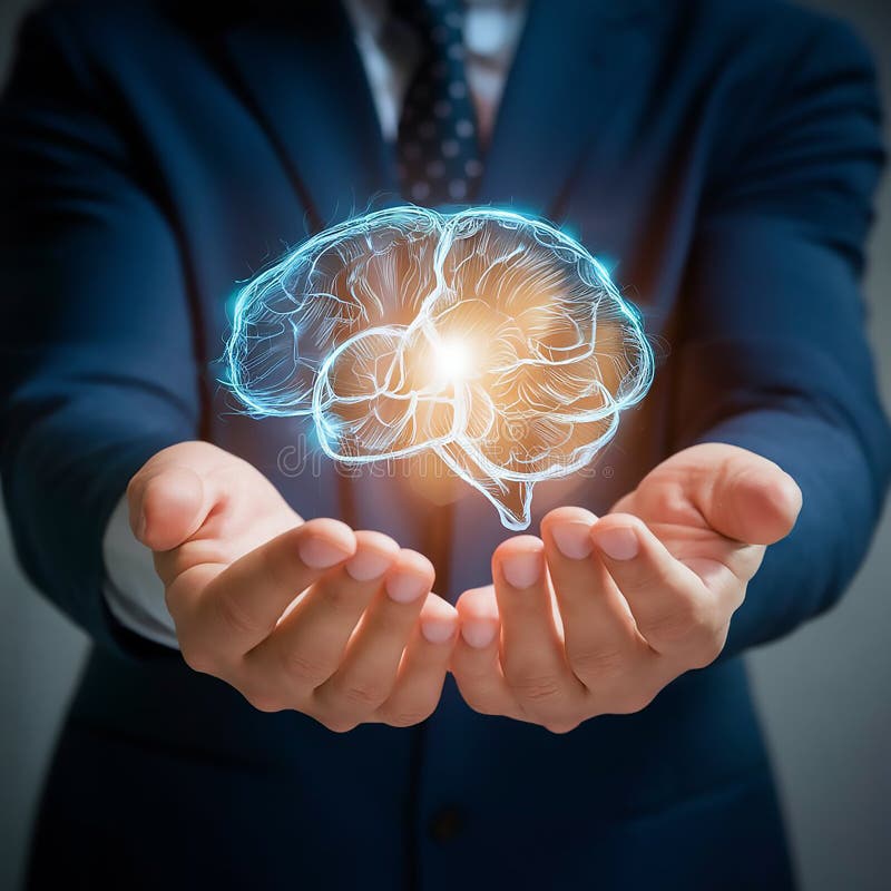 POWER of HUMAN BRAIN and it is STRUCTURE Stock Illustration ...