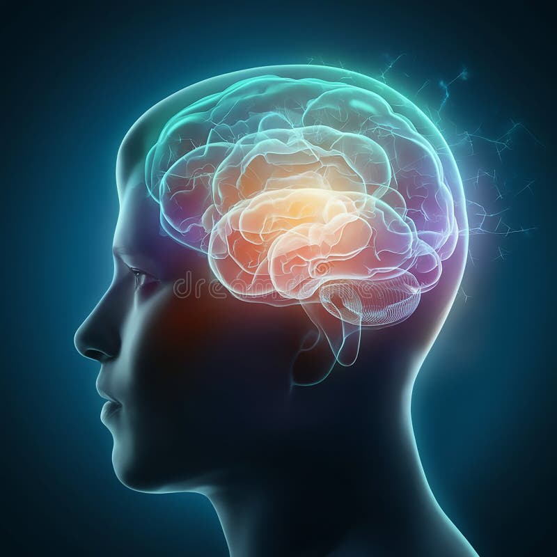 POWER of HUMAN BRAIN and it is STRUCTURE Stock Illustration ...