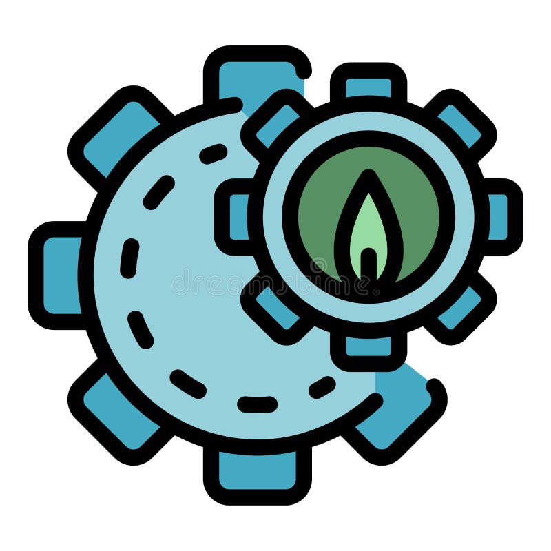 Power Hybrid Motor Icon Color Outline Vector Stock Vector ...