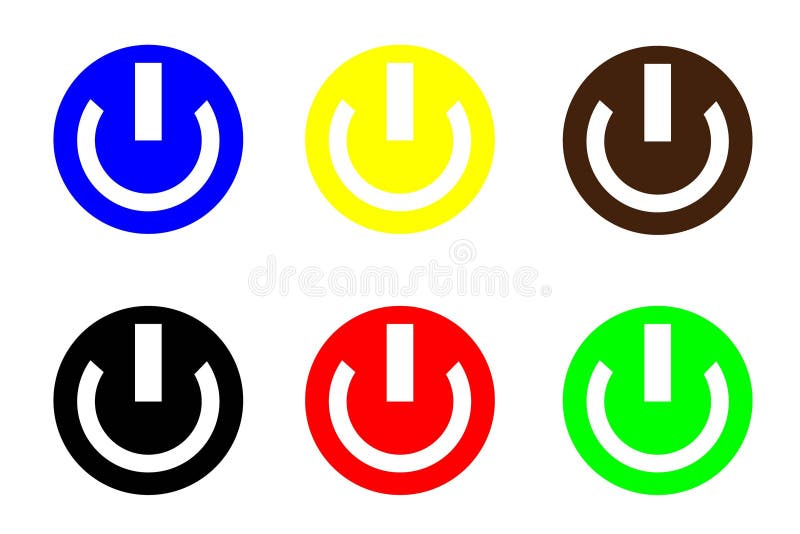 Power icon stock vector. Illustration of emerald, apple - 16908543