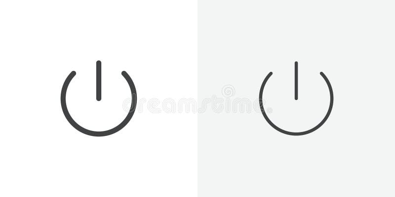 Power Icon Flat and Simple Set Design Stock Vector - Illustration of ...