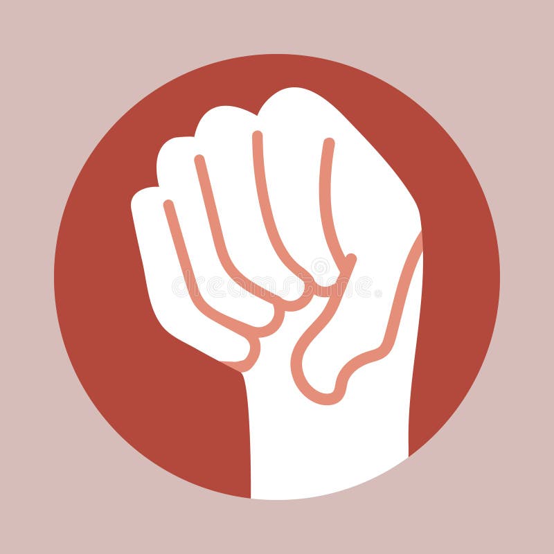 Power Icon Logo Vector. Hand Clenched into a Fist Stock Vector ...