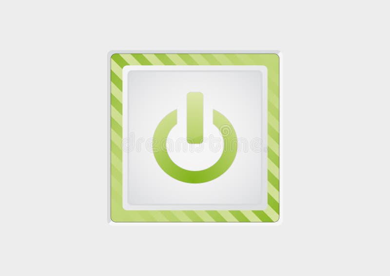 Power icon stock vector. Illustration of round, button - 36328836