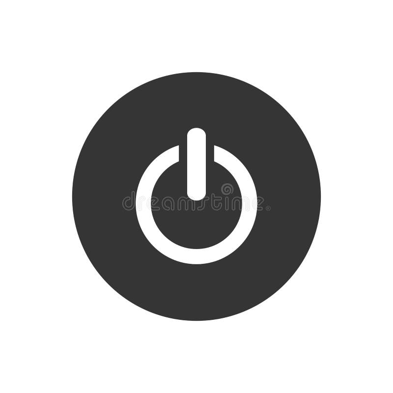 Power Icon. Power Switch Icon. Vector Illustration Flat Style Stock ...