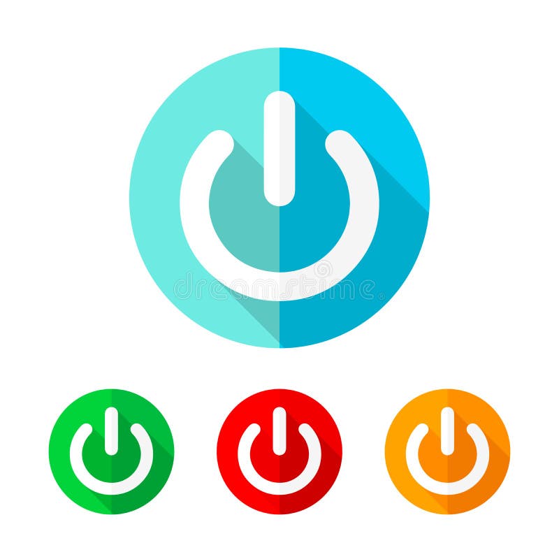 Power Icon. Vector Illustration Stock Illustration - Illustration of ...