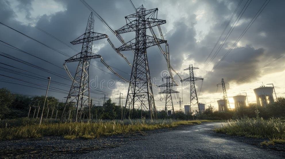 Power Infrastructure Distribution Visualizing Peak Energy Supply ...