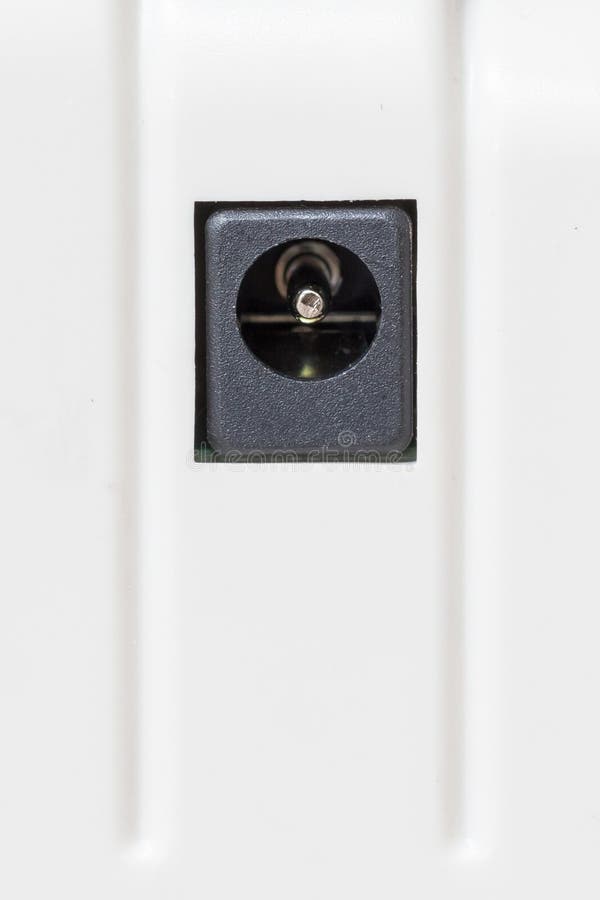 Power Input on a Small Device Stock Photo - Image of unconnected, black ...