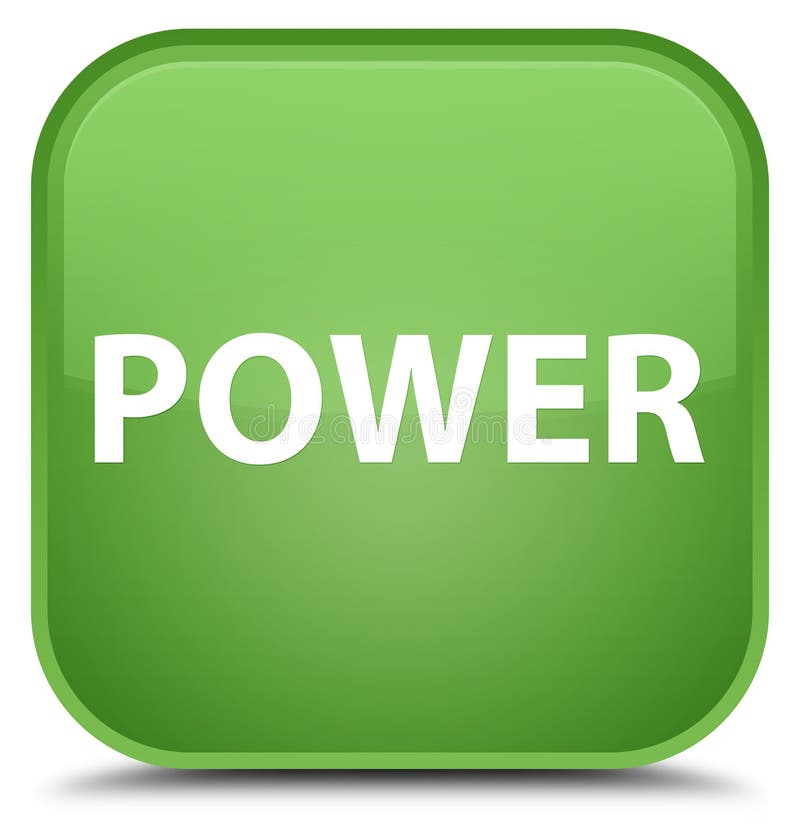 Power Special Soft Green Square Button Stock Illustration ...