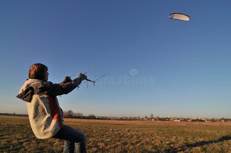 Power kiting stock photo. Image of high, lodge, freedom - 8003422