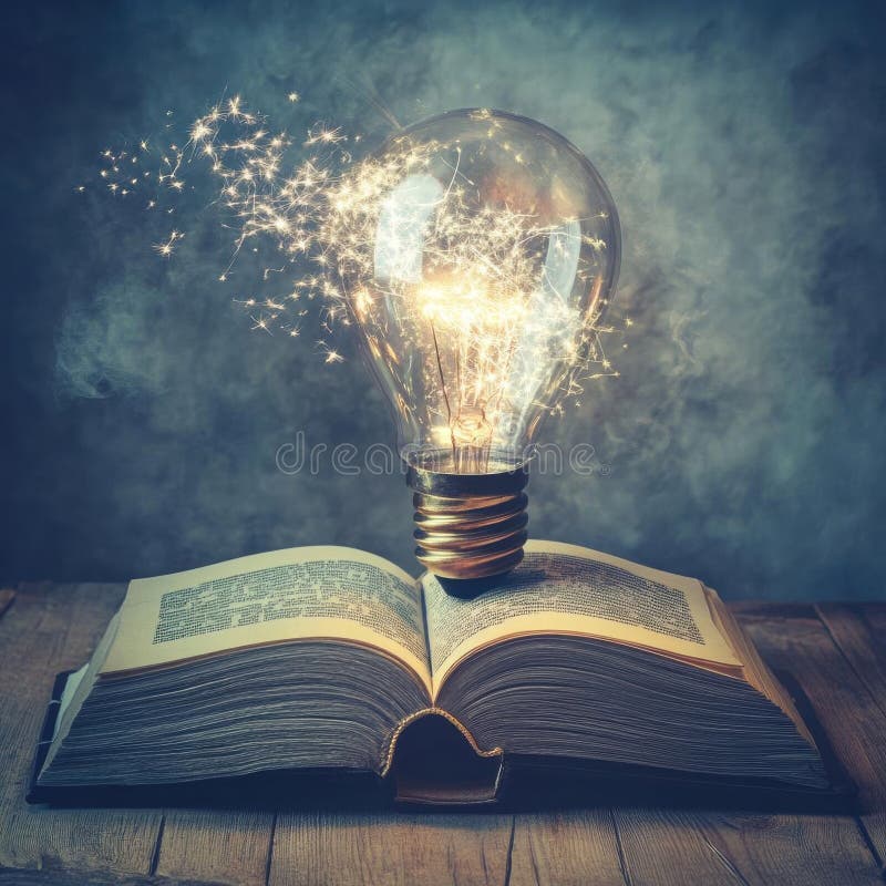 The Power of Knowledge, a Lightbulb Moment Stock Image - Image of achievement, creativity: 352539061