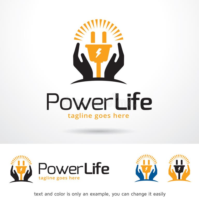 Power Life Logo Template Design Vector Stock Vector - Illustration of ...