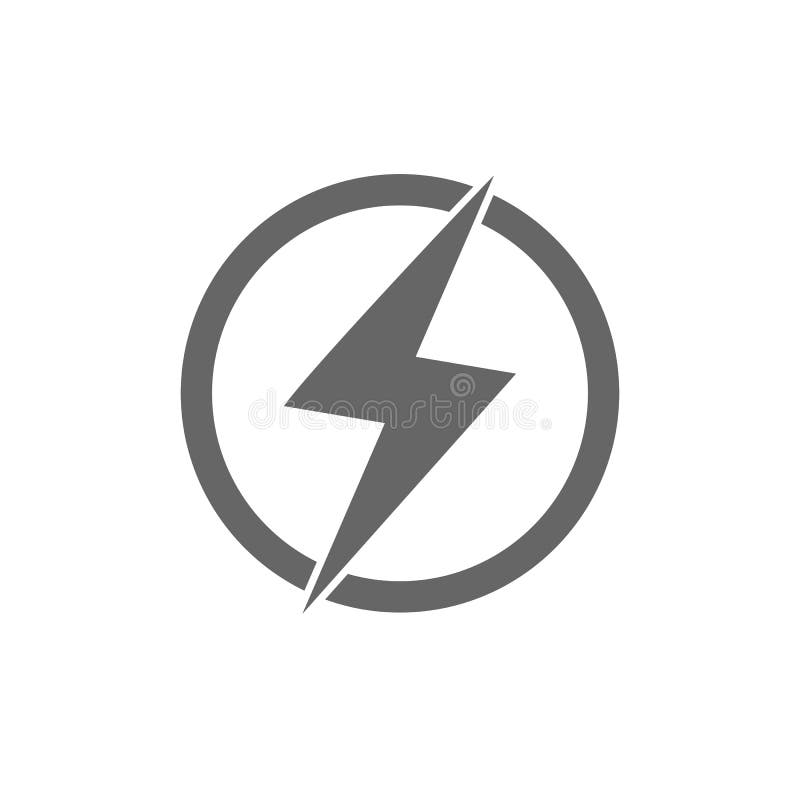 Power Lighting Icon Vector Design Symbol Stock Vector - Illustration of ...